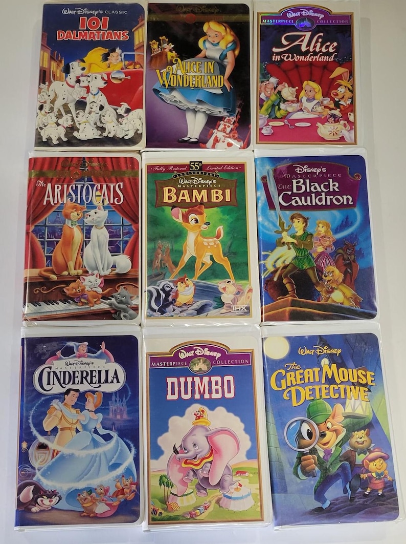 Walt Disney Vintage VHS - You Pick! - Etsy