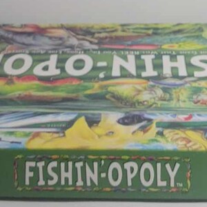 Fishin-opoly - Vintage Board Game - Late for Sky 1998 - Etsy