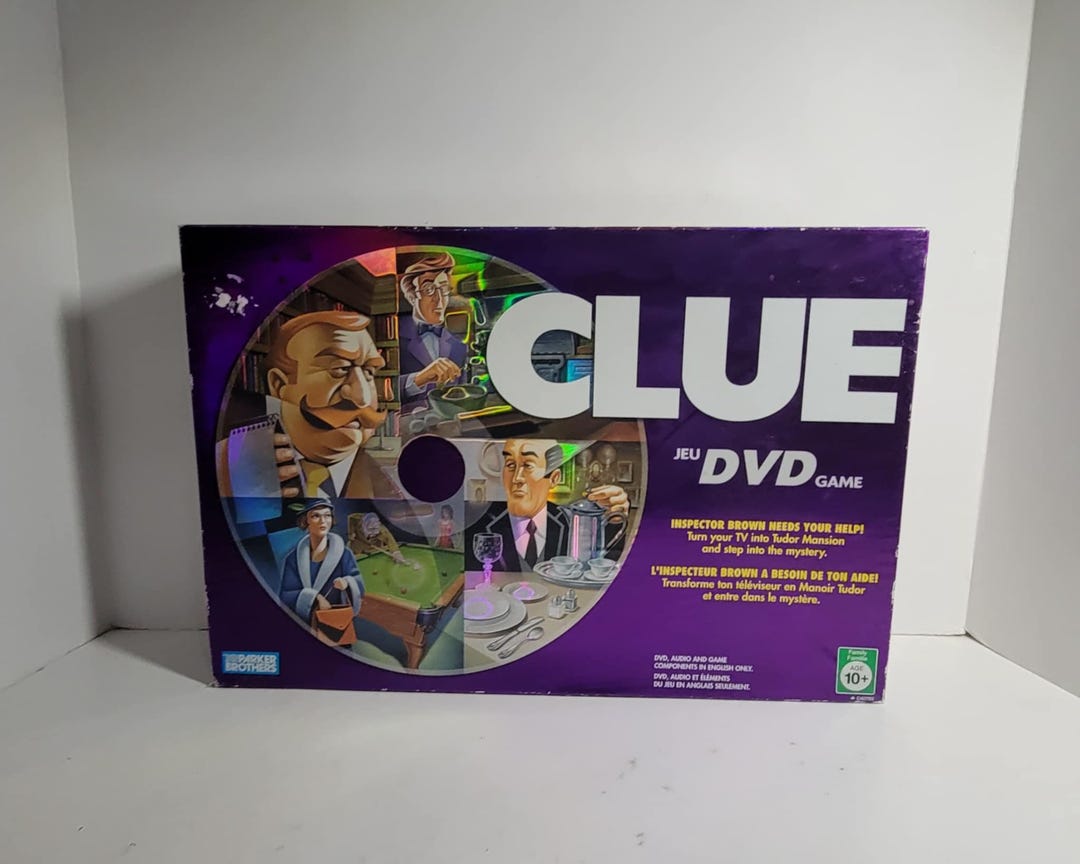 Clue DVD - Vintage Board Game - Parker Brothers - Etsy