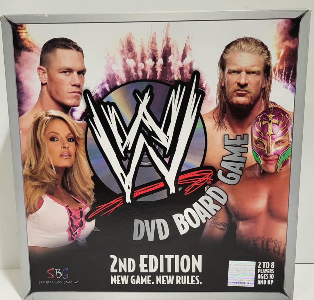WWE Dvd Board Game - Vintage Board Game 2005 - Specialty Board Games ...