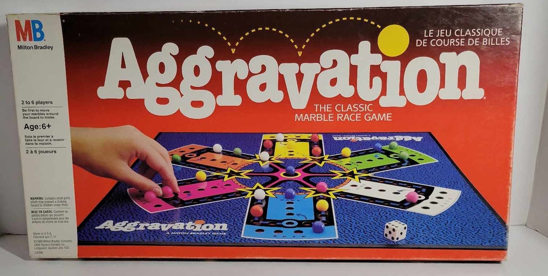 Aggravation - Vintage Board Game - Milton Bradley 1994 - Etsy