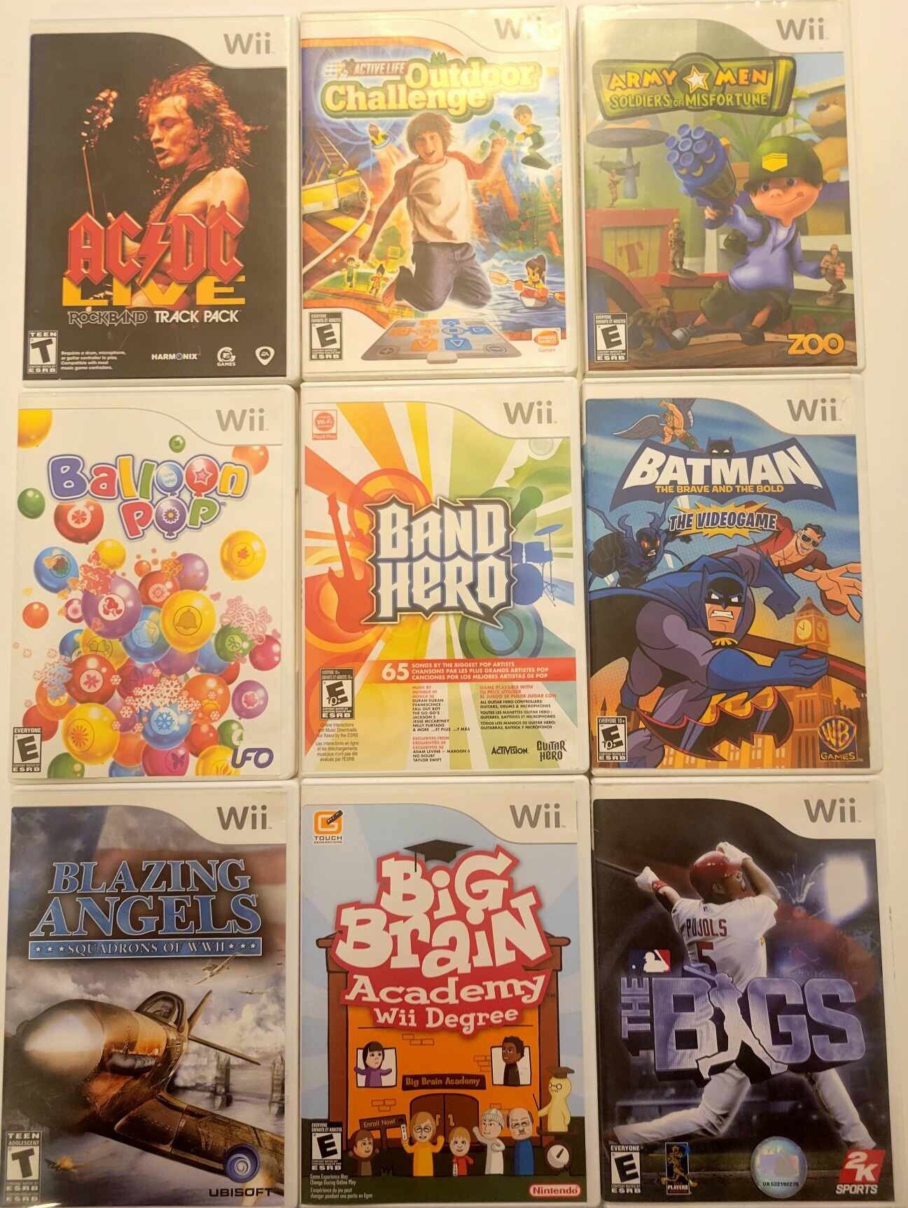 Nintendo Wii Games You Pick Cleaned, Tested, Work Great Titles 1 - Etsy