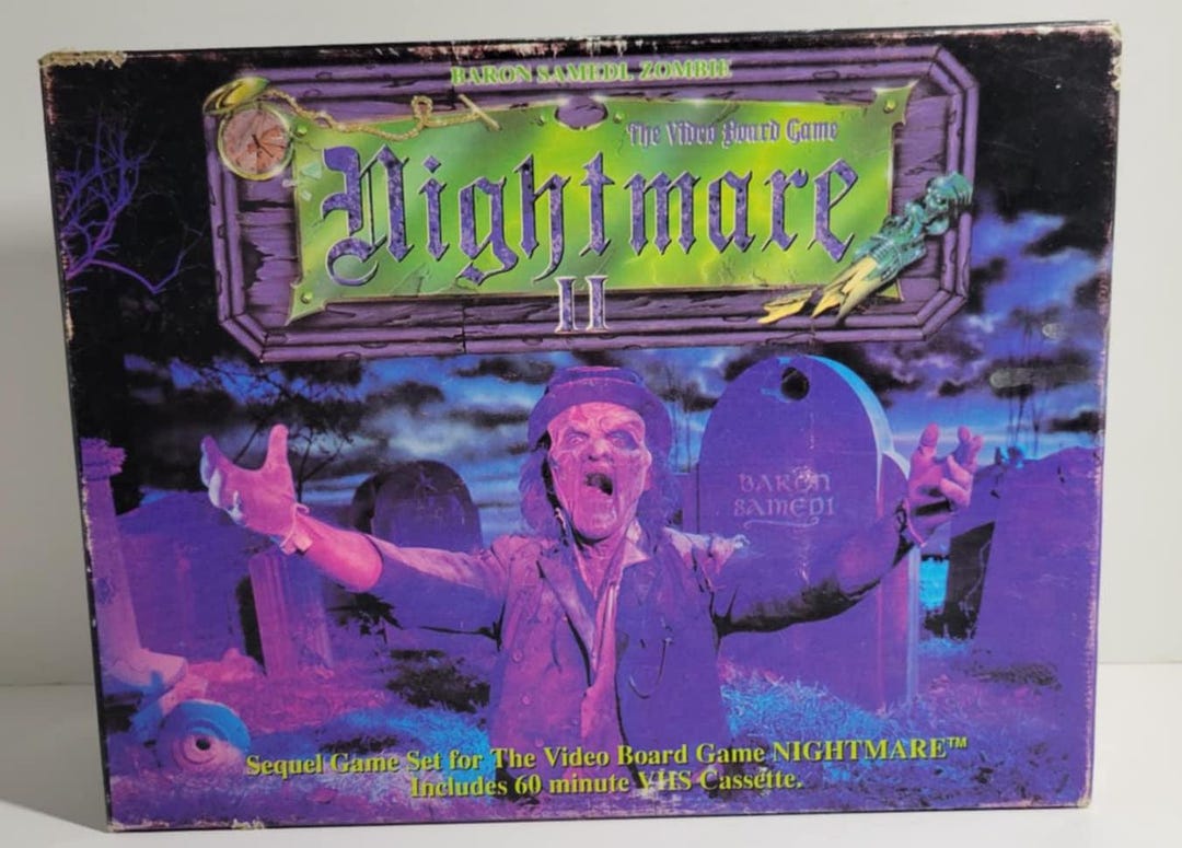Nightmare II Vintage VHS Board Game Chieftan 1991 - Etsy
