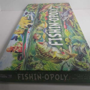 Fishin-opoly - Vintage Board Game - Late for Sky 1998 - Etsy