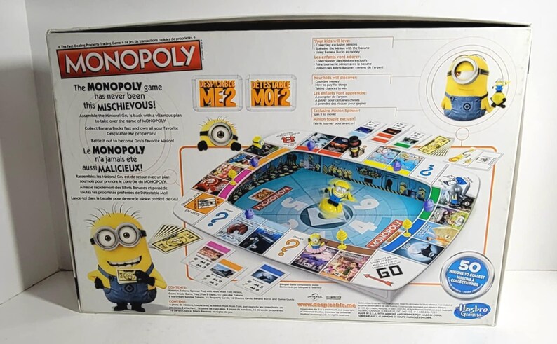 Monopoly: Despicable ME 2 - Etsy