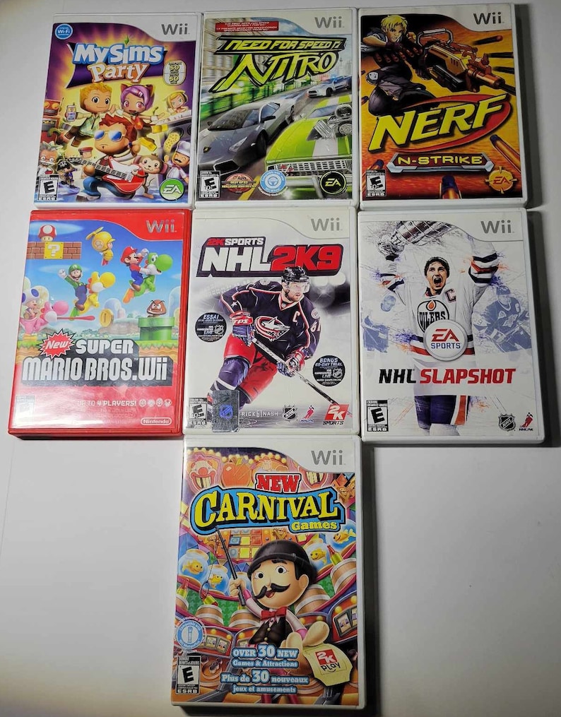 Nintendo Wii Games You Pick Cleaned, Tested, Work Great Titles 1 - Etsy