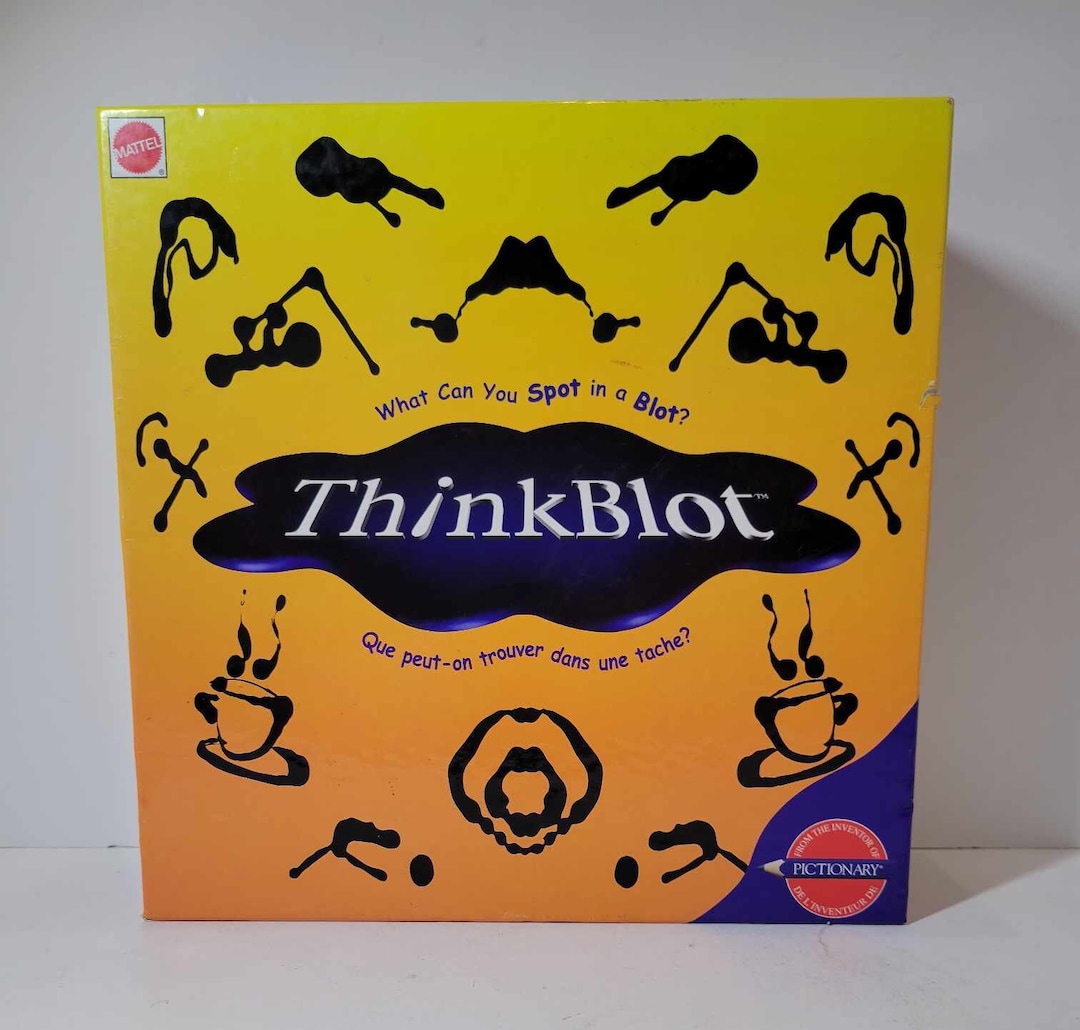 Thinkblot - Mattel 1997 - Vintage Board Game - Etsy