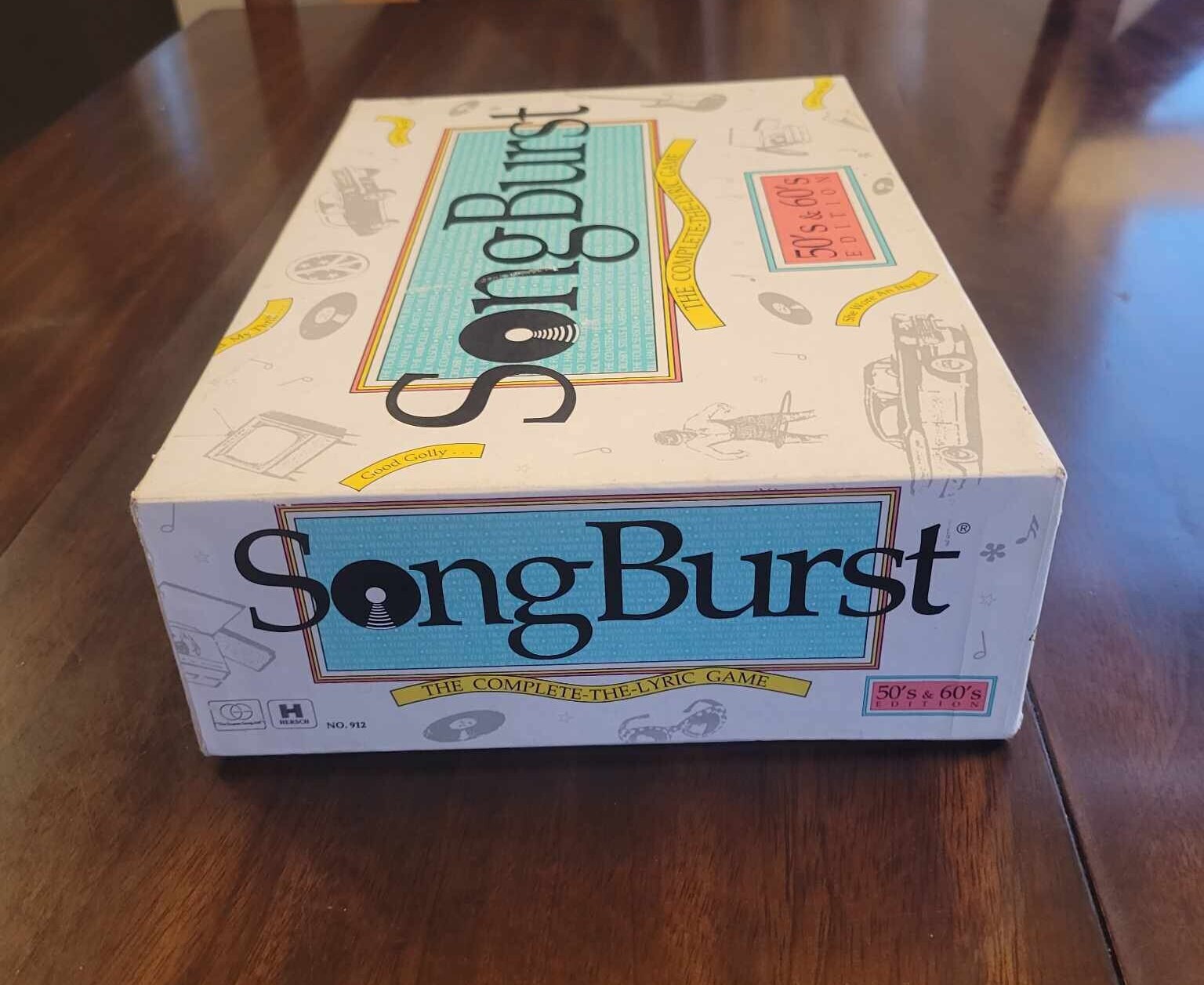 Song Burst 50's & 60's Edition Vintage Board Game 1990 Hersch Company ...