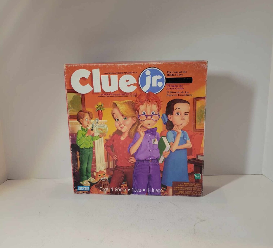 Clue Jr. - the Case of the Missing Toy - Parker Brothers 1998 Vintage ...