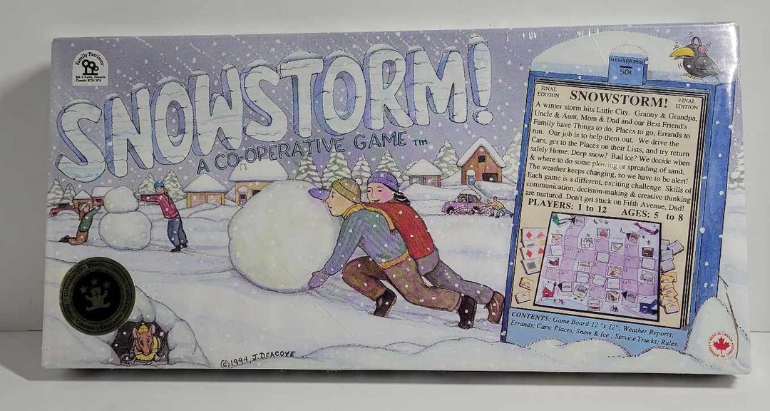 Snowstorm - Vintage Board Game - Family Pastimes 1994 - SEALED RARE - Etsy