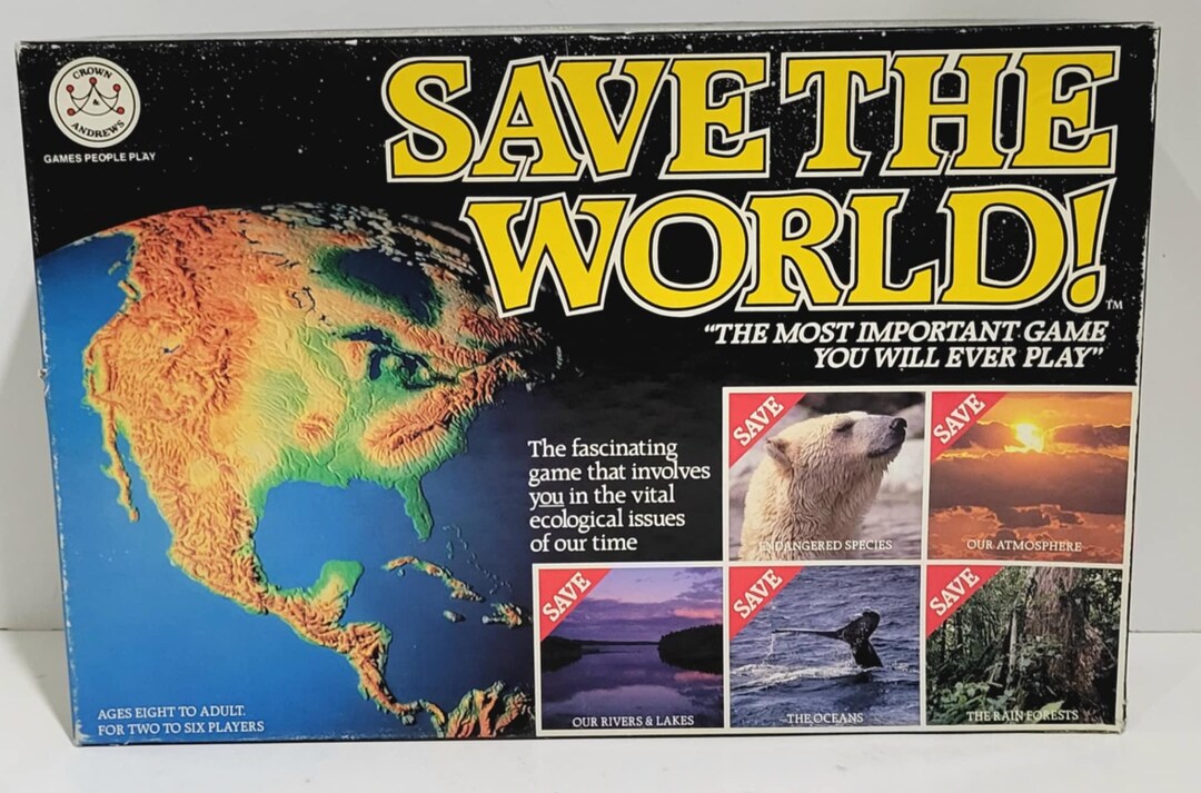 Save the World - Vintage Board Game 1991 - Crown and Andrews Ltd. - Etsy
