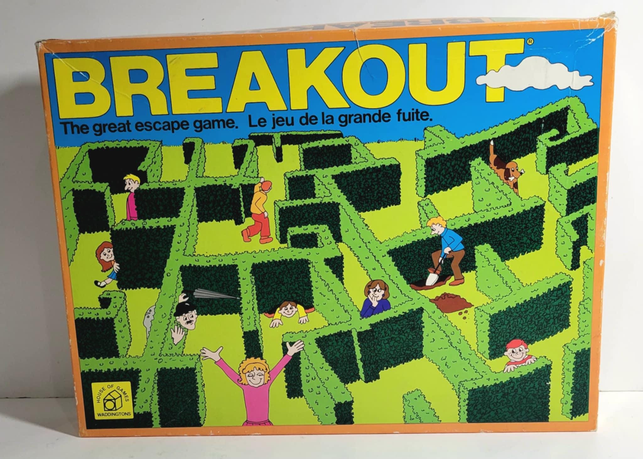Breakout the Great Escape Vintage Board Game House of Games 1975 Rare ...
