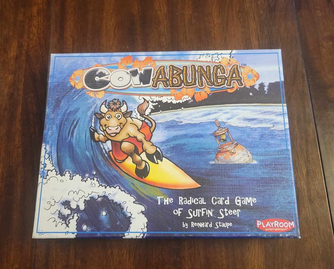 Cowabunga - Radical Card Game of Surfin' Steer - Card Game - Playroom ...