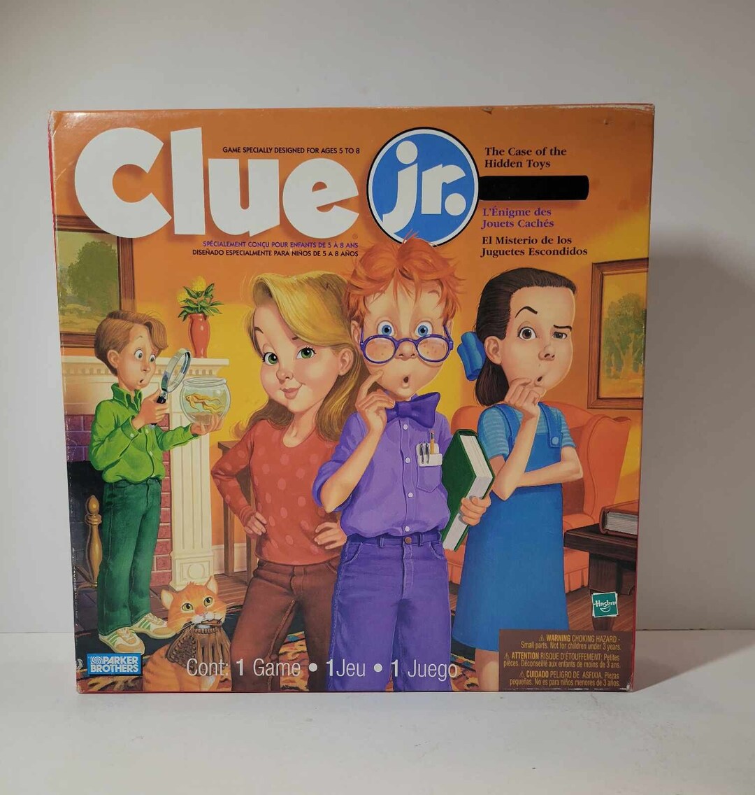Clue Jr. the Case of the Hidden Toys - Parker Brothers 1996 - Etsy