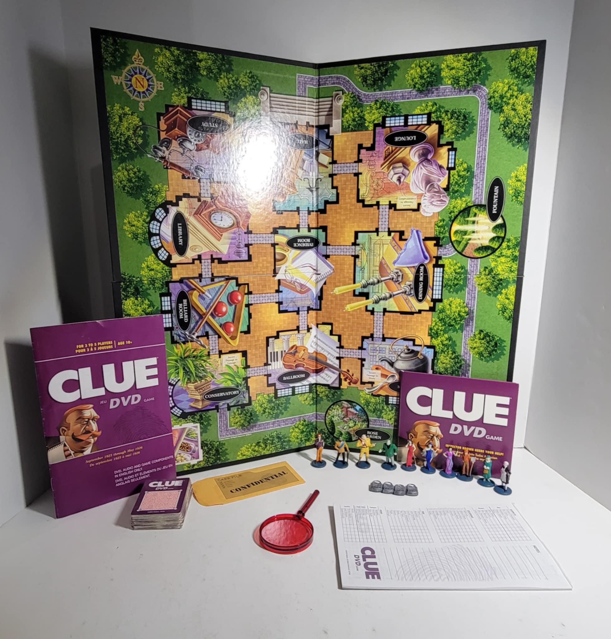 Clue DVD - Vintage Board Game - Parker Brothers - Etsy