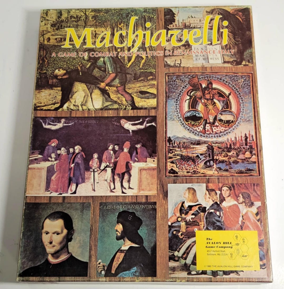 Machiavelli-a Game of Combat and Politics in Renaissance Italy Avalon ...
