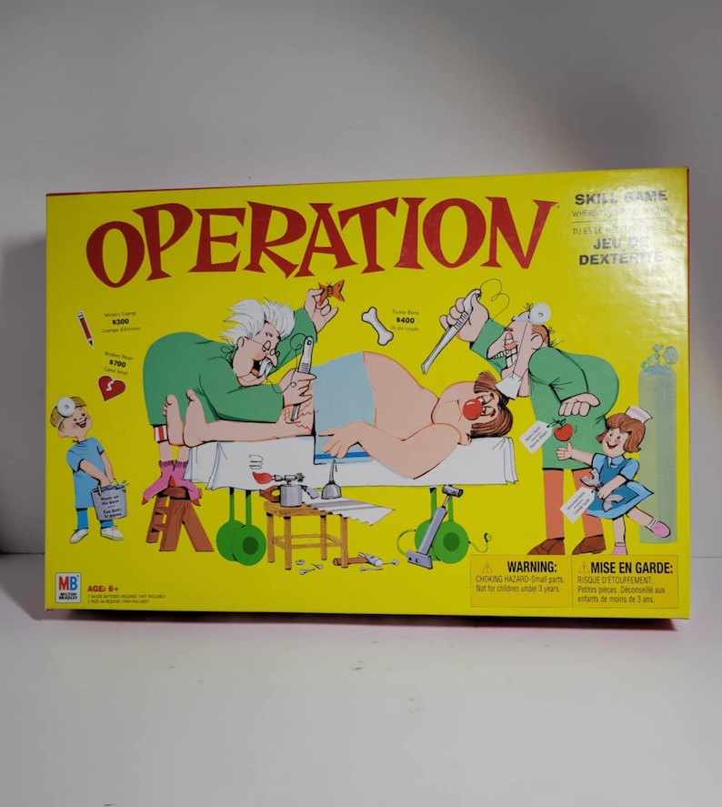 Operation - Vintage Board Game - Milton Bradley 2000 - Etsy