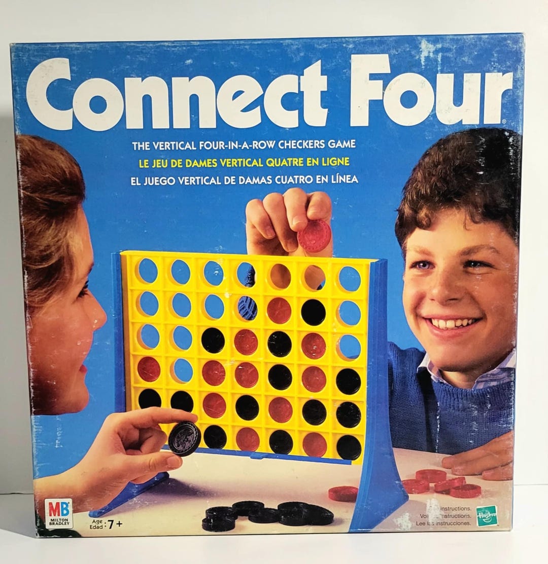 Connect Four - Vintage Board Game - Milton Bradley 1998 - Etsy