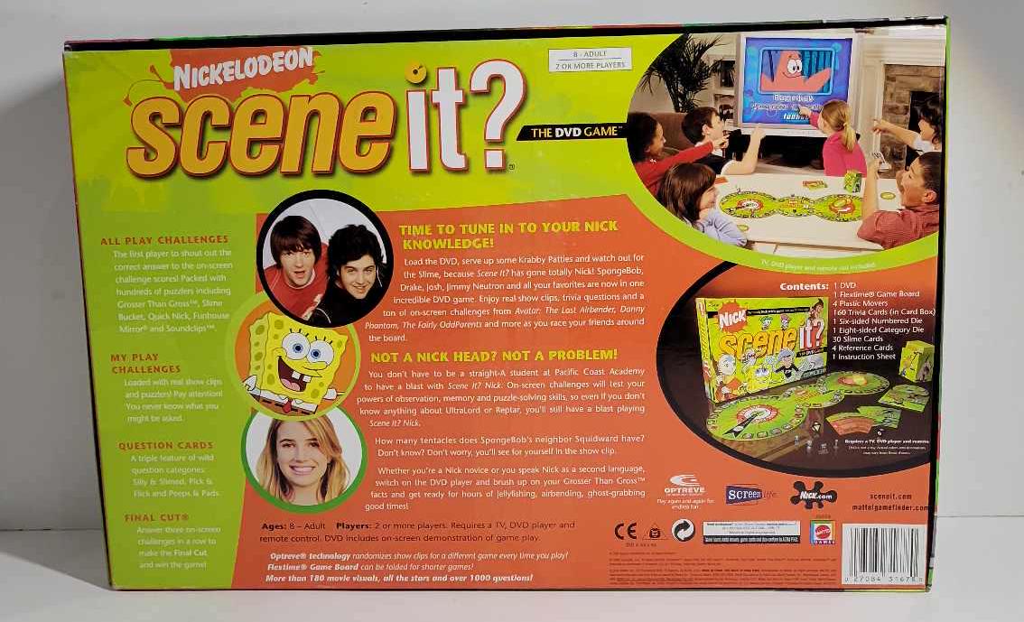 Scene It Nick Screenlife Board Game - Etsy