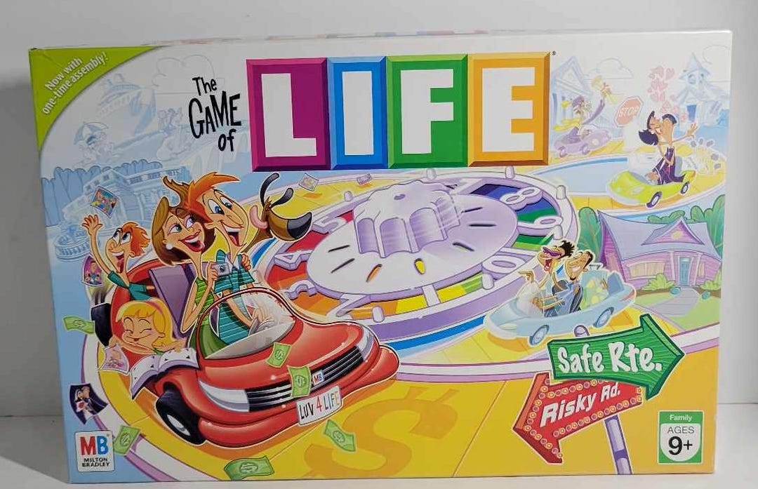 The Game of Life - Safe Route / Risky Road - Etsy