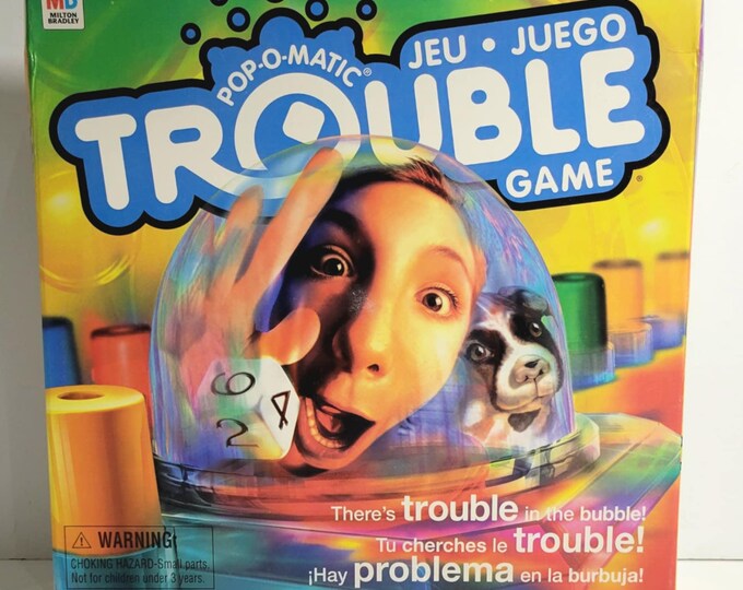 Pop O Matice - Trouble - Vintage Board Game - MB 2002 - Etsy