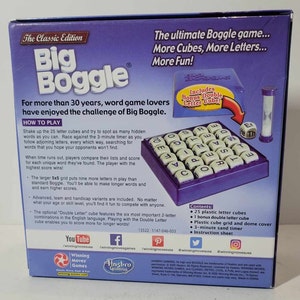Big Boggle - the Classic Edition - Dice Word Game - Etsy