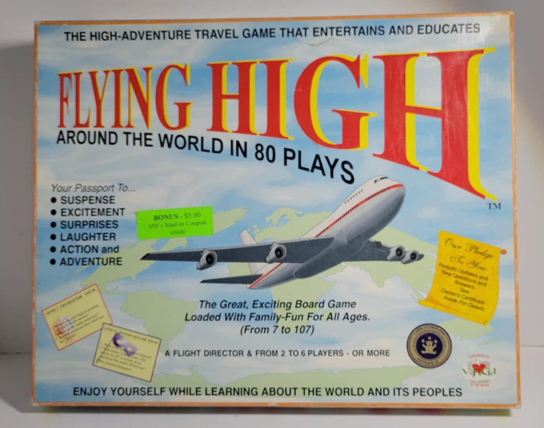 Flying High - Vintage Board Game - Familee Games 1995 - Etsy