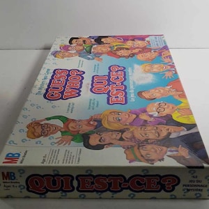 Guess Who - Vintage Board Game Milton Bradley - Etsy