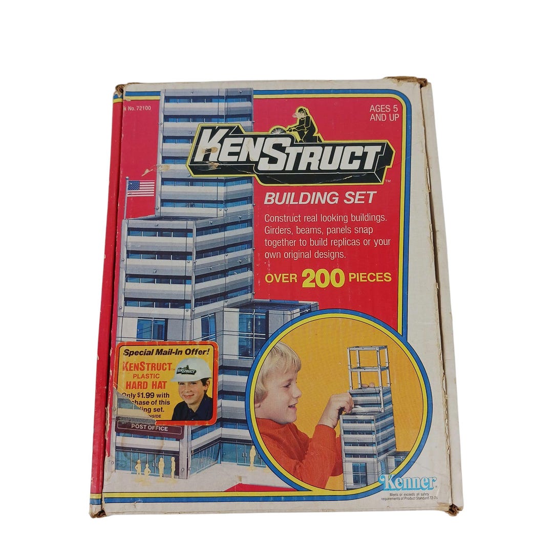 1979 Kenner Kenstruct Girder Panel Building Set #72100 in Original Box ...
