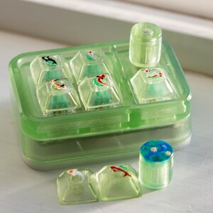 Koi Pond-themed Bento Mechanical Keyboard Macropad (5-keys, Rotary ...