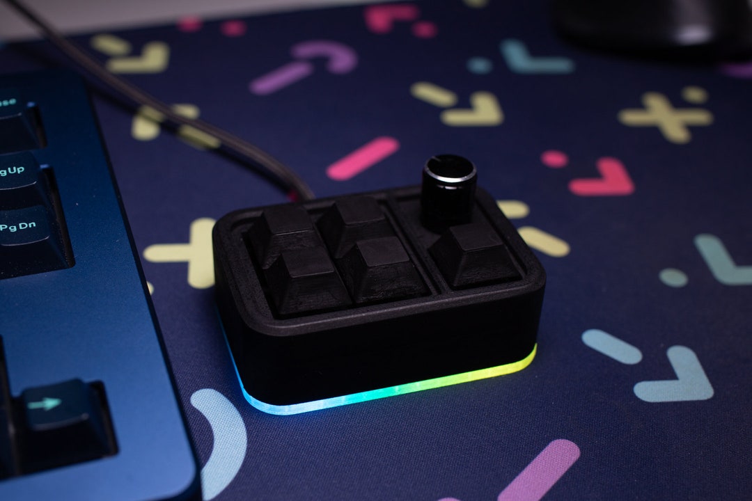 Bento Mechanical Keyboard Macropad 5-keys, Rotary Encoder, RGB Lighting ...