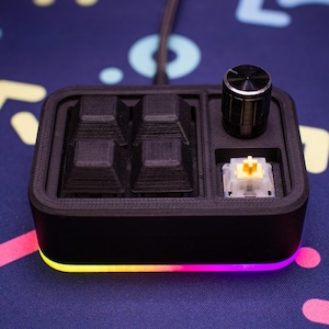 Bento Mechanical Keyboard Macropad (5-keys, Rotary Encoder, RGB ...
