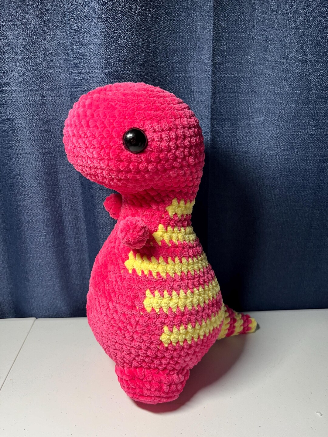 MADE TO ORDER | Timothy the T-rex Dino Crochet Plushie Toy - Etsy