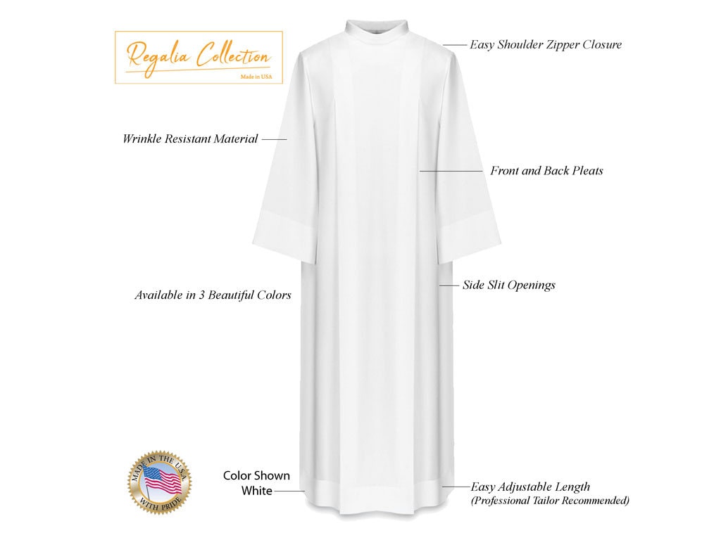 Slip Over Alb With Zipper Closure on the Shoulder - Etsy