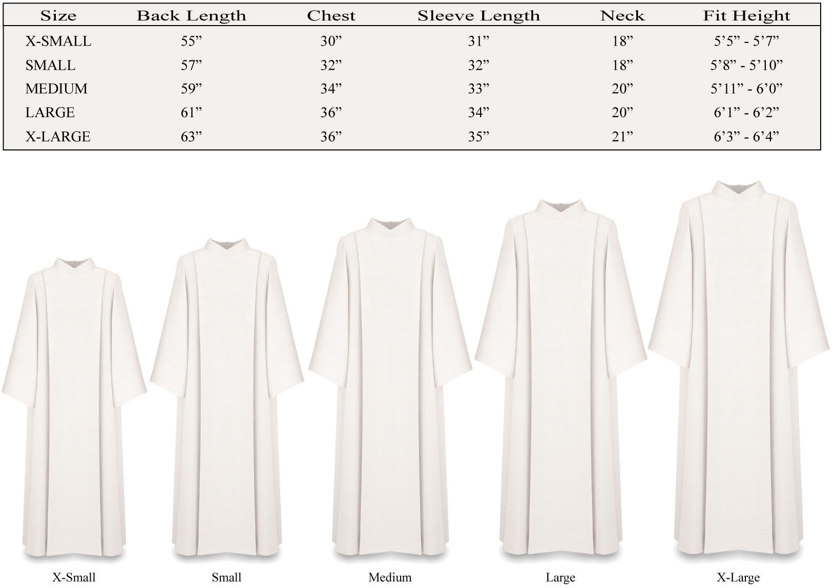 Wrap Around Alb With Velcro Closure on the Shoulders - Etsy