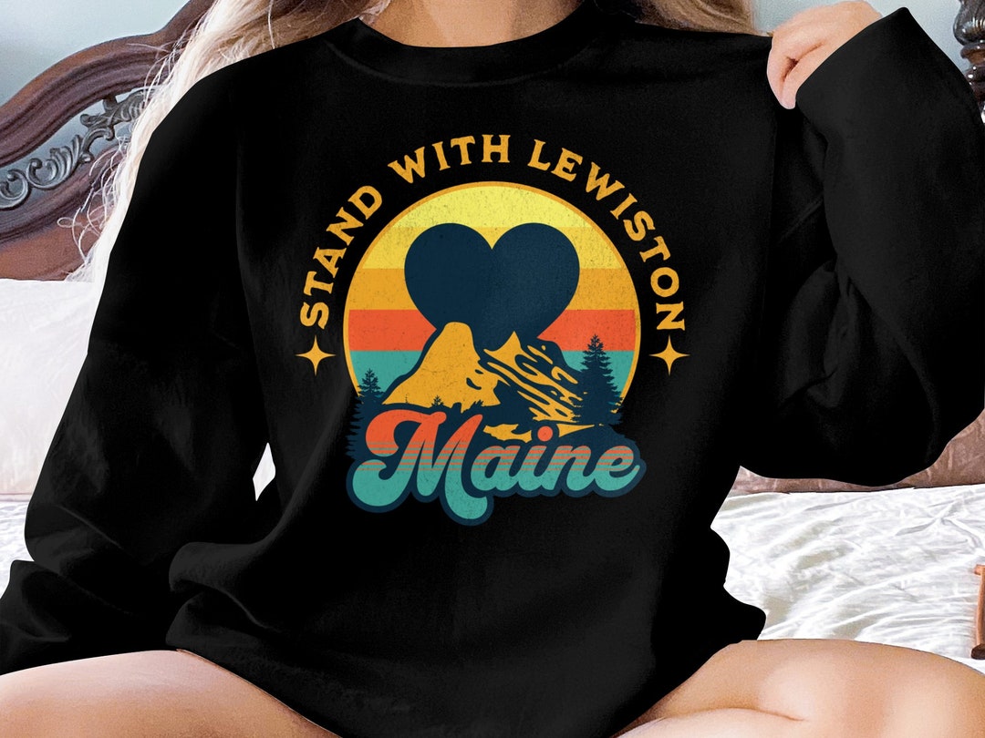 Maine Strong Heart Lewiston Strong Shirt Stand With Lewiston - Etsy