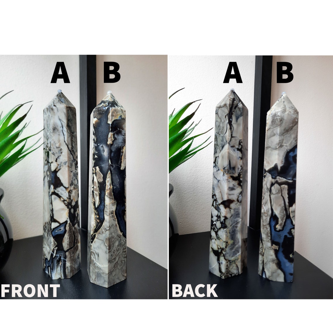 Big Volcano Agate Towers 7 UV Reactive Agate Crystal - Etsy