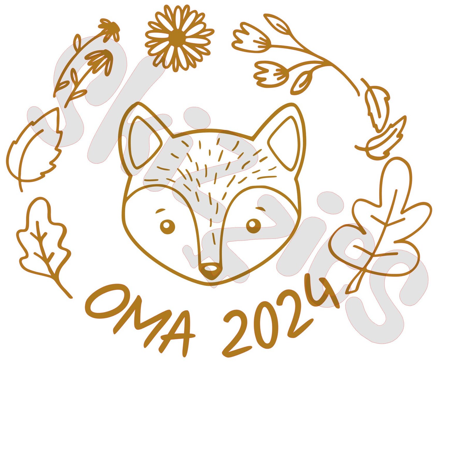 Plotter File OMA and OPA 2023 2024 Fox Autumn Plotting PNG File Instructions and Pattern Plotter ...