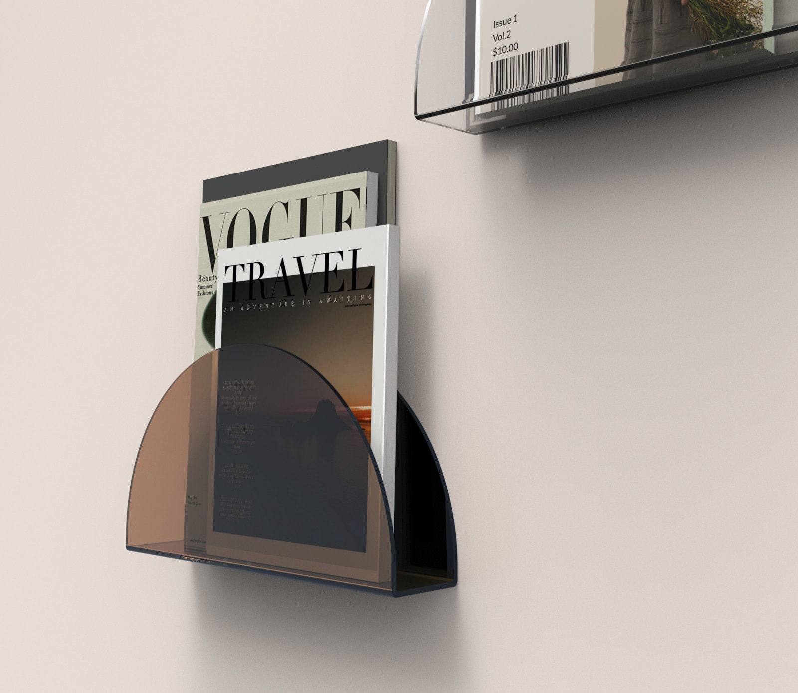 Magazine Wall Rack / Unique Wall Storage for Document / Wall Magazine ...