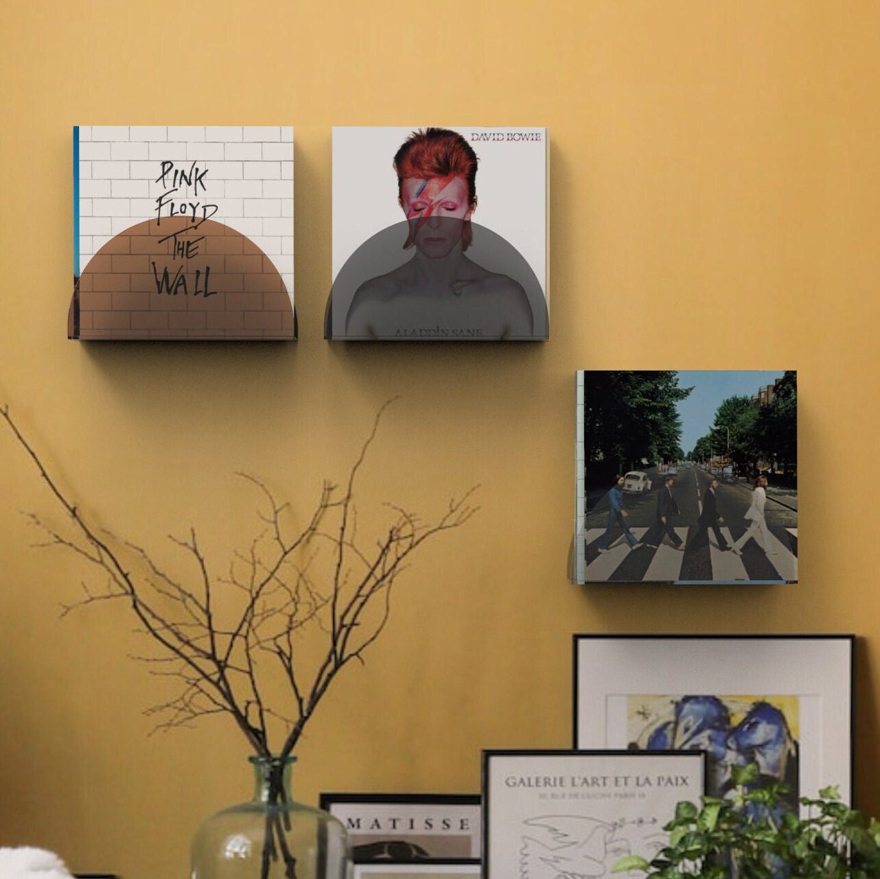 Wall Records Holder Vinyl Albums Wall Rack LP Records Storage for Gift ...