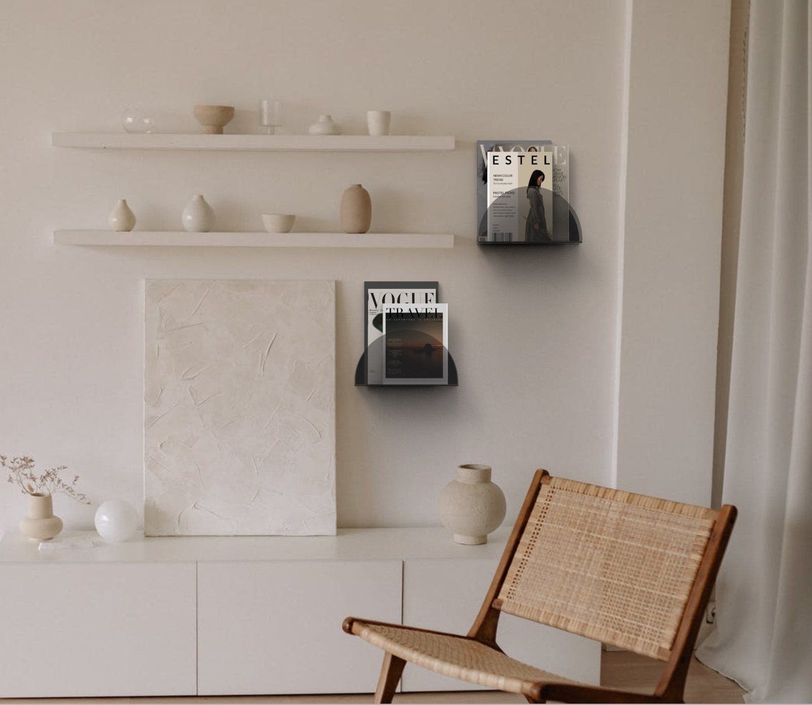 Magazine Wall Rack / Unique Wall Storage for Document / Wall - Etsy