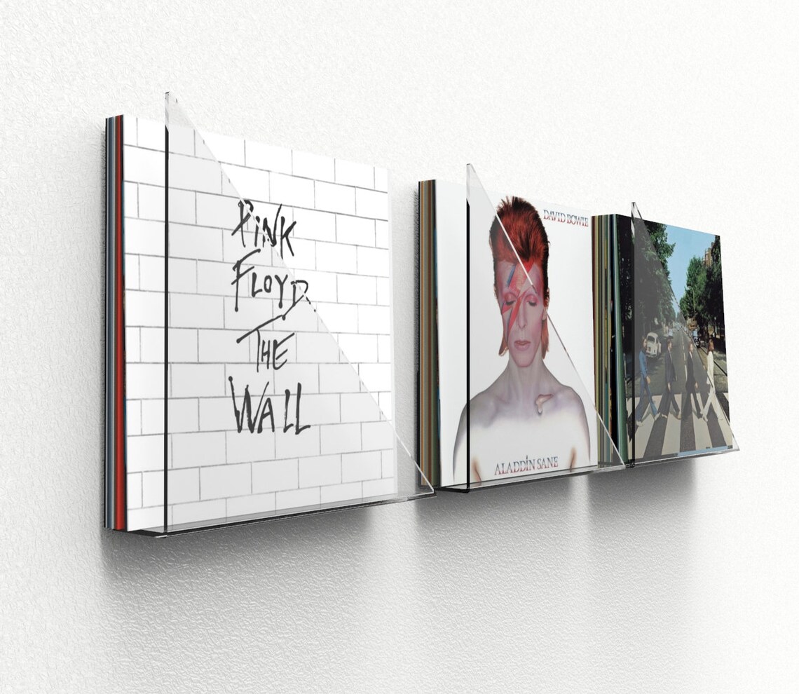 Triangle Wall Records Holder / Unique Wall Storage for Vinyl Album ...