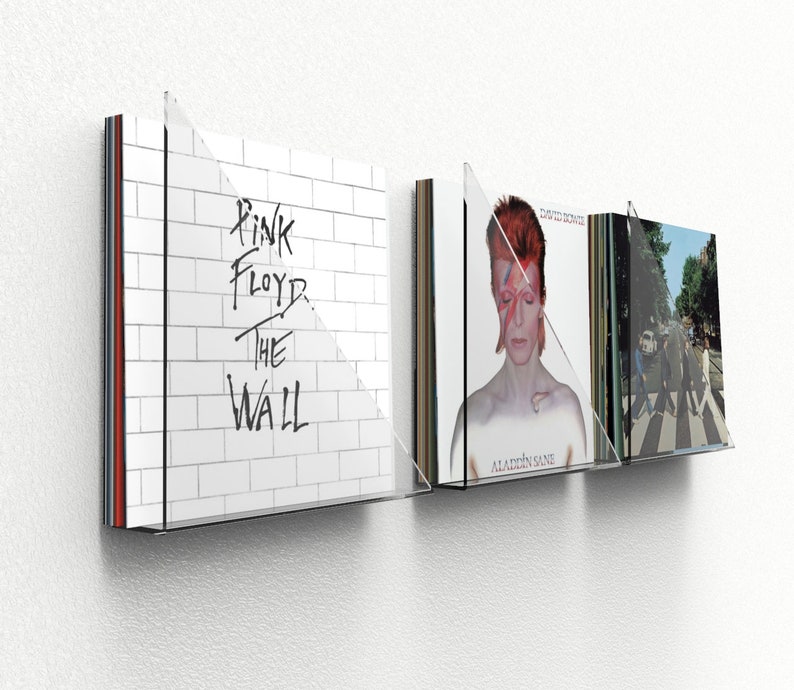 Triangle Wall Records Holder / Unique Wall Storage for Vinyl Album ...