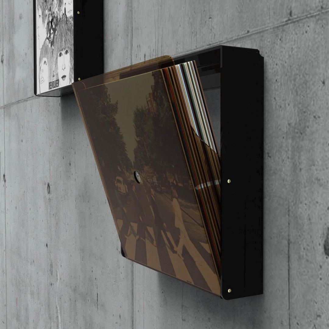 Record Album Wall Display / Wall Mounted Vinyl Holder / Vinyl Record ...