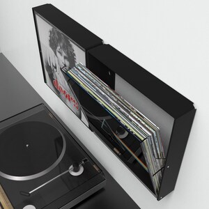 Record Album Wall Display: Modern Vinyl Storage With Drawer - Etsy