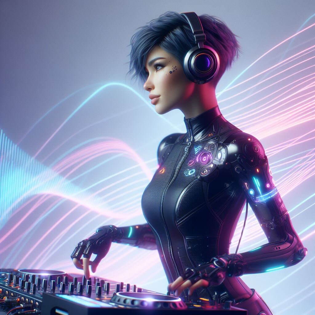 Female Bionic Dj Images cyberpunk Style-32k 10 Pieces Images for T-shirt Design - Etsy