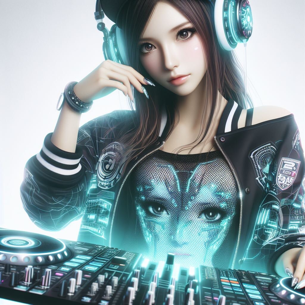 Female Bionic Dj Images cyberpunk Style-32k 10 Pieces Images for T-shirt Design - Etsy