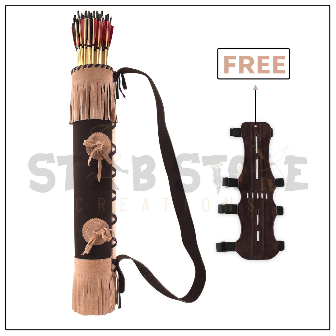 Traditional Back Archery Quivers With Suede Leather Arm - Etsy