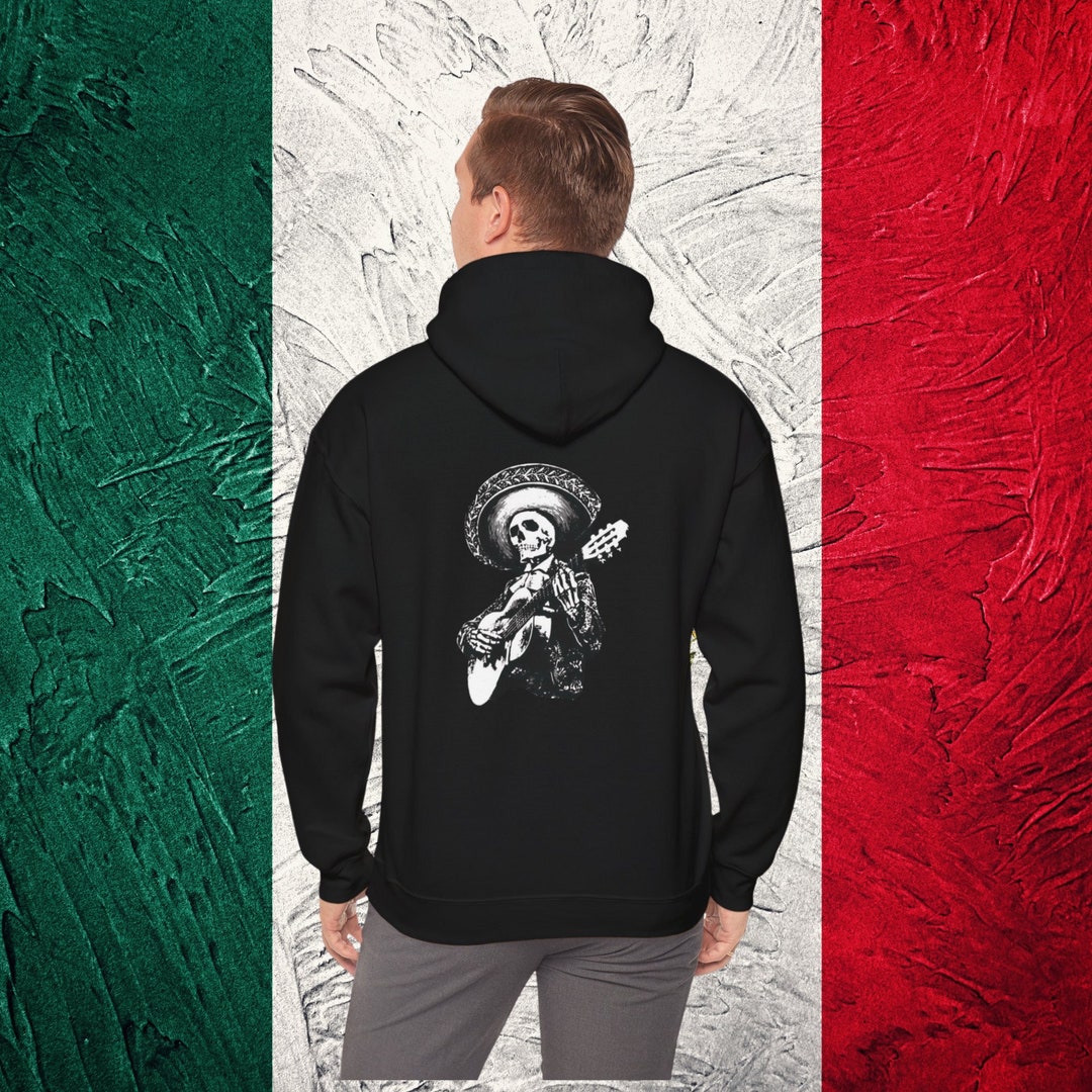 Gothic Mariachi Hoodie: Day of the Dead Calaca, Unisex Sweatshirt - Etsy