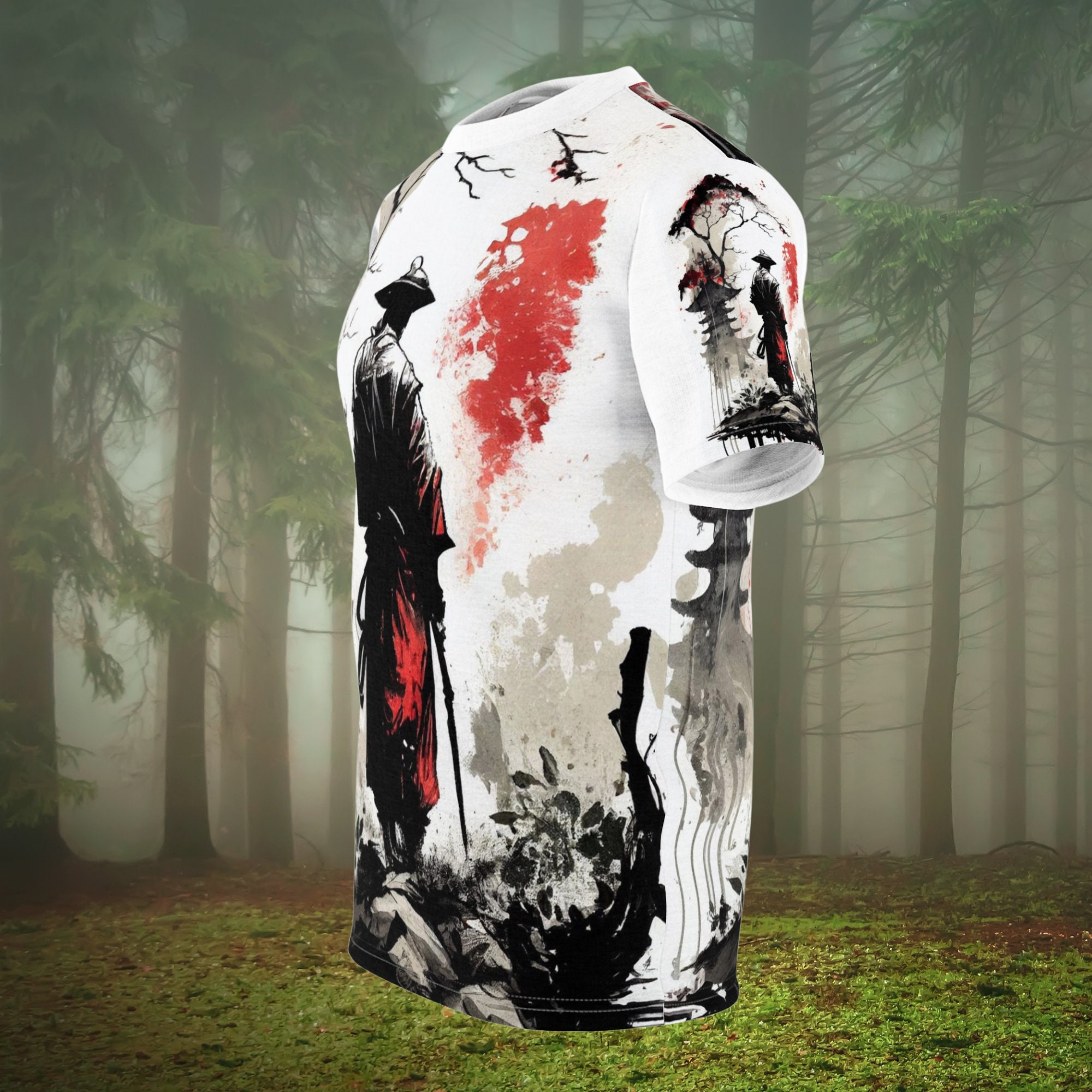 Samurai Shirt Warrior Tshirt Japanese Warrior Tee Artistic Retro All ...